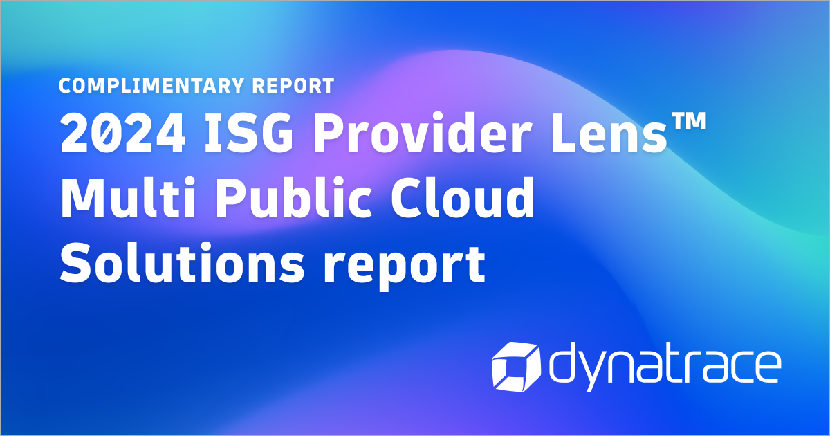 2024 ISG Provider Lens™ Multi Public Cloud Solutions: Observability report